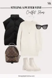 5 Ways To Style An Oversized Puffer Vest - SimplyByKristina