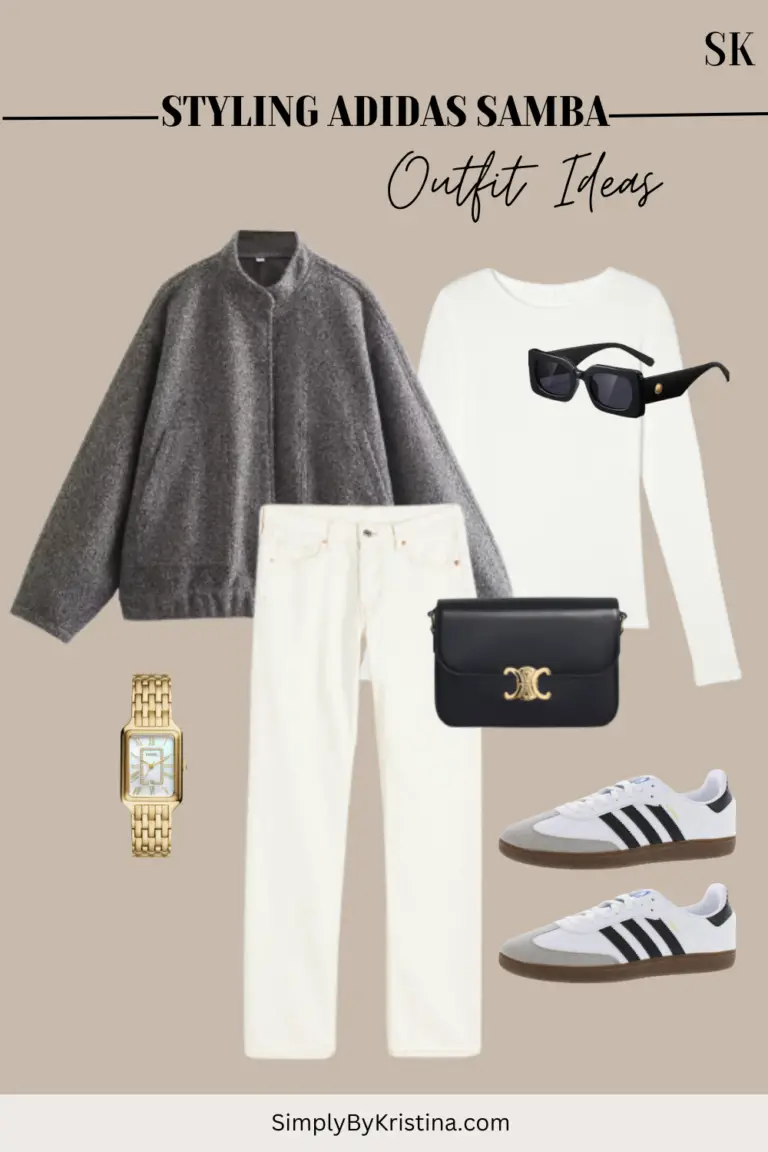 Ways To Style Adidas Samba Sneakers This Fall and Winter - SimplyByKristina